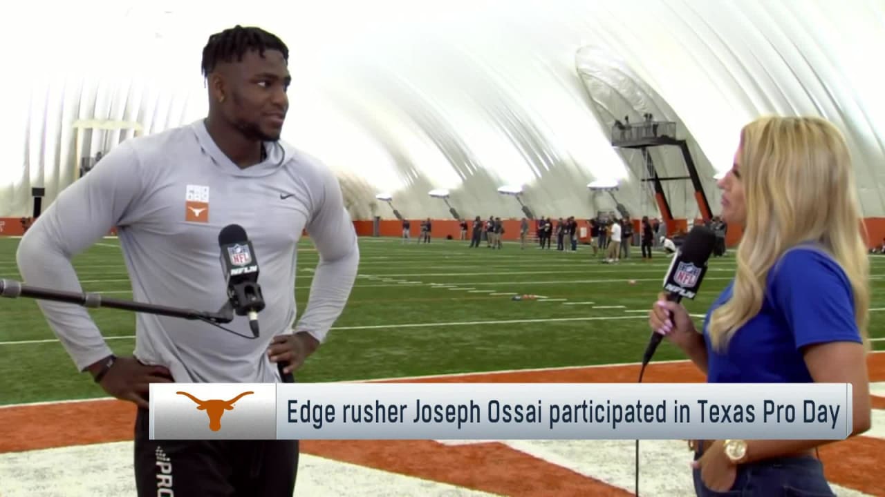 Texas Longhorns edge rusher Joseph Ossai evaluates his pro day performance