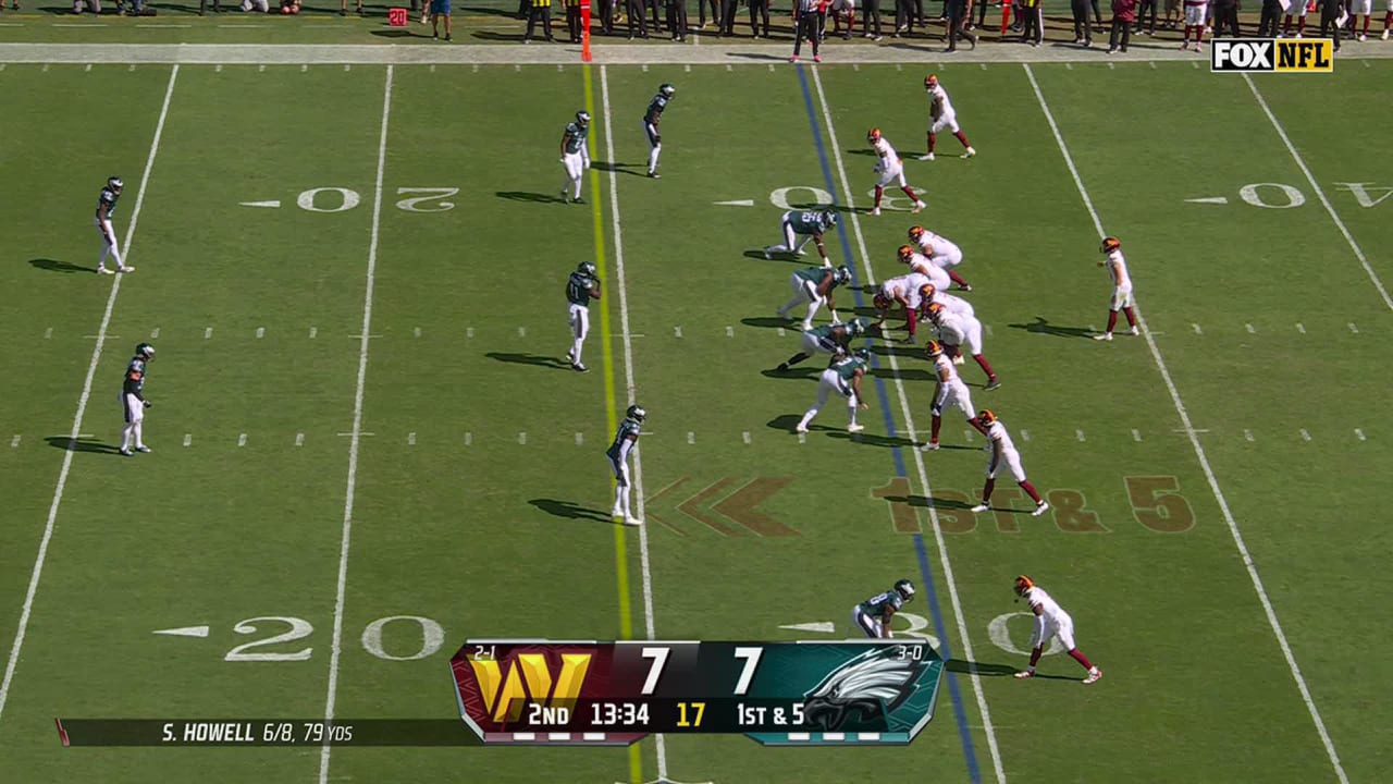 Washington Commanders tight end Logan Thomas makes a leaping grab ...