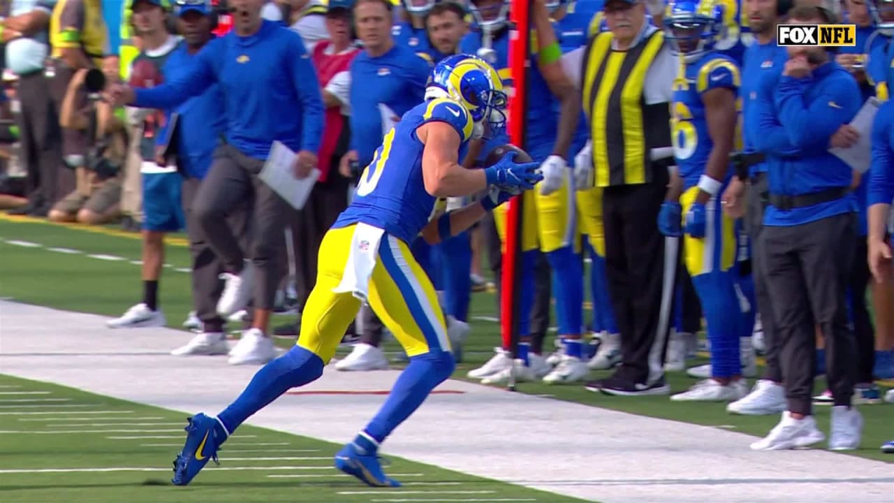Los Angeles Rams wide receiver Cooper Kupp's toe-drag catch goes for a ...