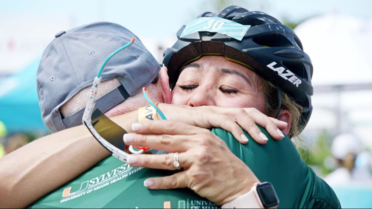 Jason Jenkins' widow, Elizabeth, joins Miami Dolphins broadcast to ...