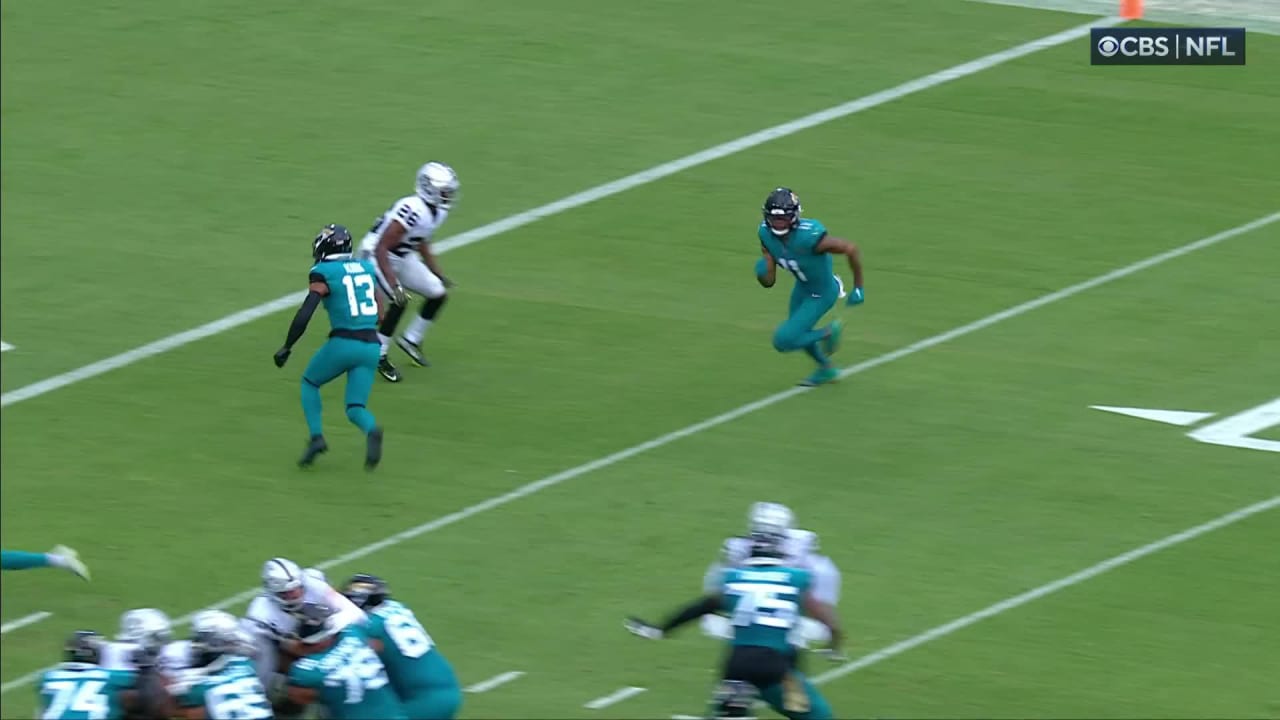 Jacksonville Jaguars quarterback Trevor Lawrence's 7-yard TD pass to ...