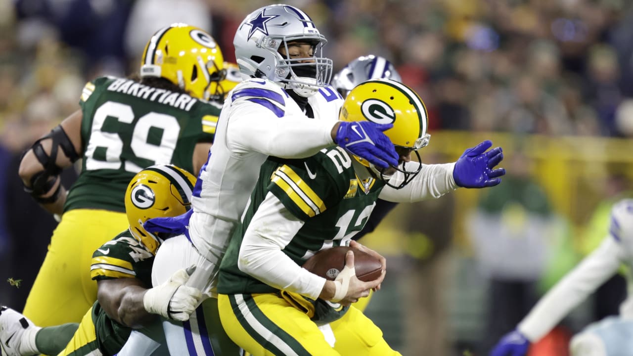 Dallas Cowboys defensive end Sam Williams hunts Green Bay Packers ...