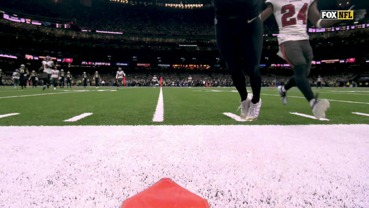 New Orleans Saints wide receiver Michael Thomas' incredible toe-tap ...