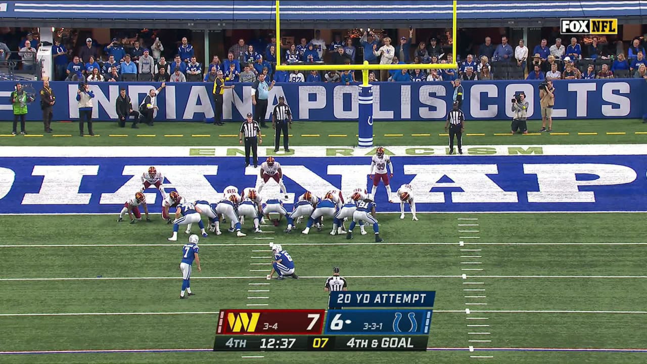 Indianapolis Colts kicker Chase McLaughlin's 20-yard FG gives Colts ...