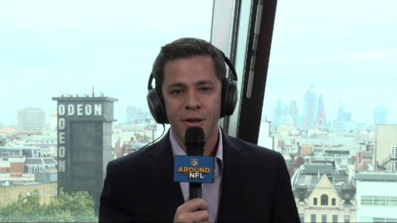 Gregg Rosenthal talks about the 'Around the NFL' podcast in London