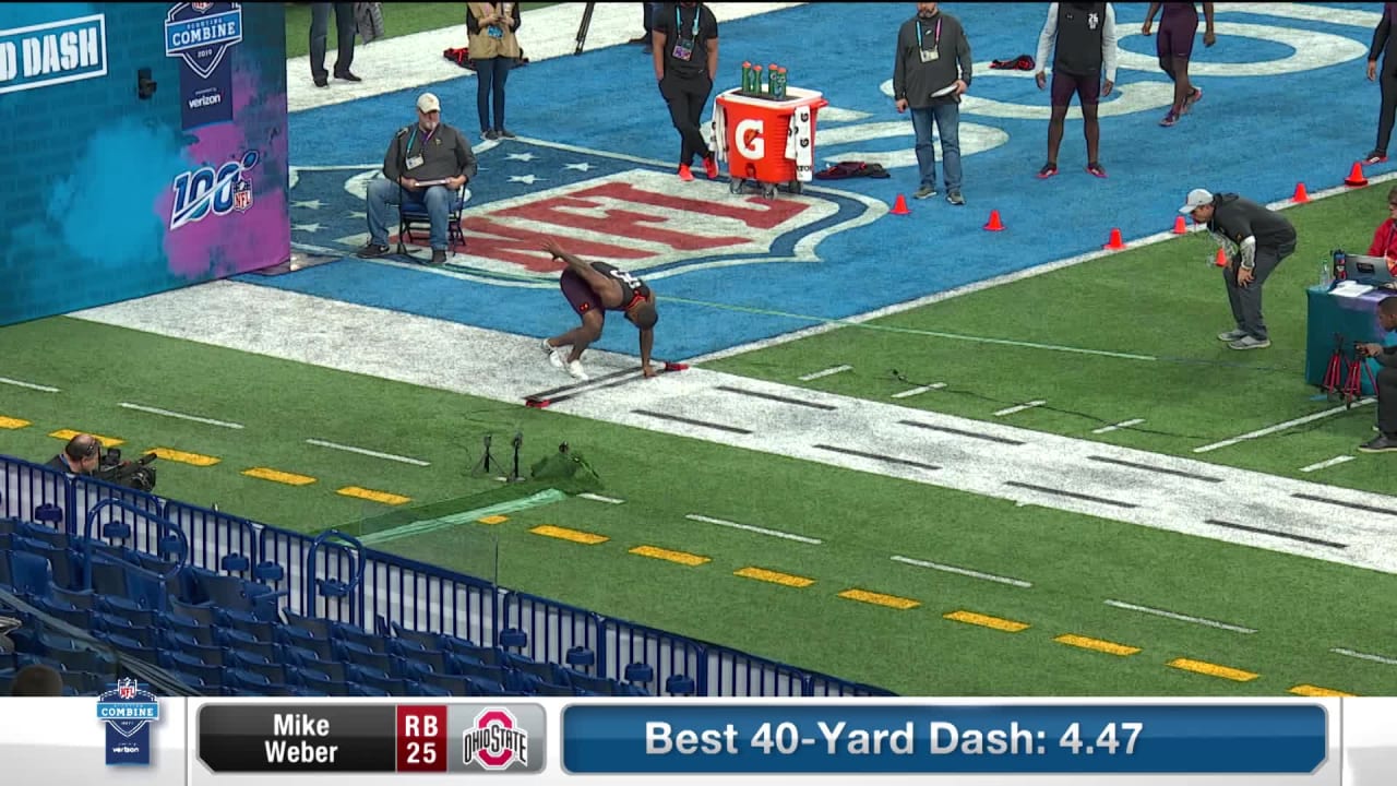Ohio State running back Mike Weber's full 2019 NFL Scouting Combine workout