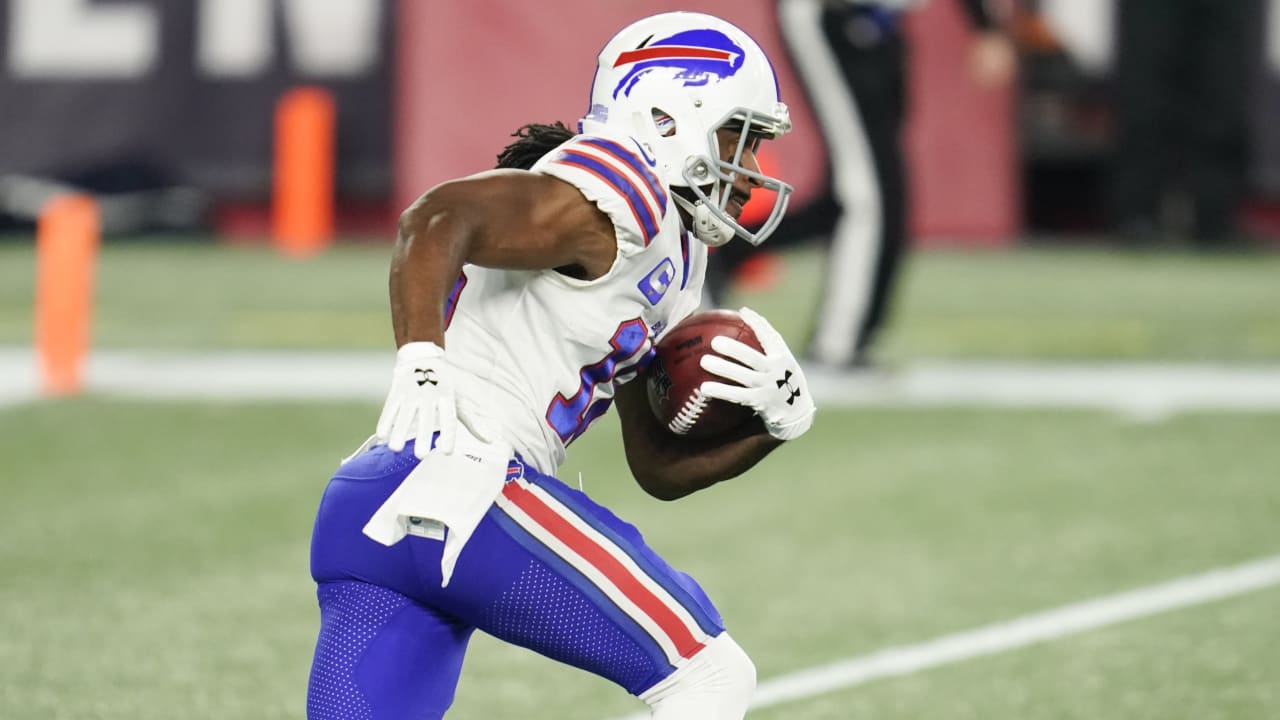Buffalo Bills' blocking for wide receiver Andre Roberts' 49-yard return ...