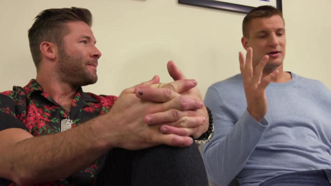 New England Patriots Rob Gronkowski, Julian Edelman reunite before ...