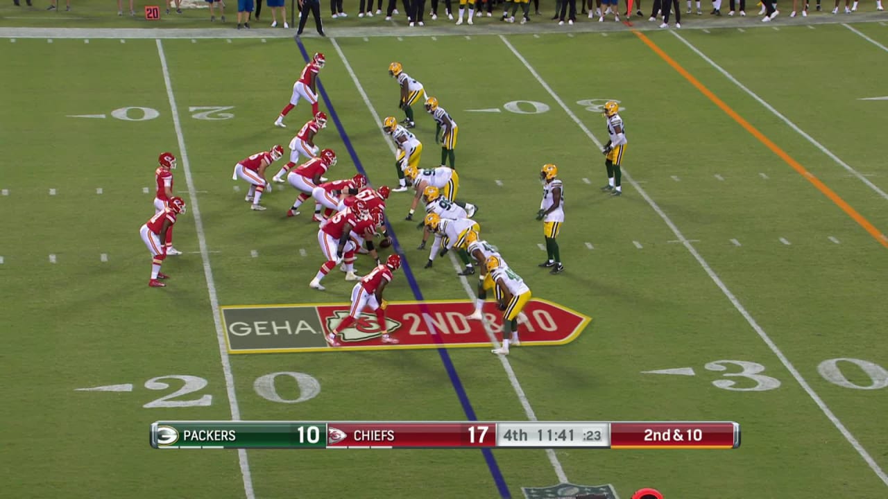 Kansas City Chiefs wide receiver Aaron Parker gets up for 21-yard ...