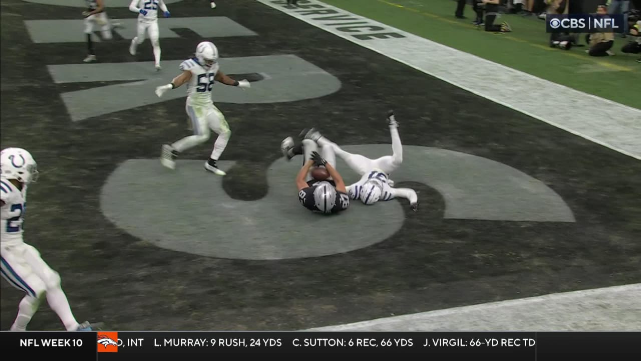 Las Vegas Raiders tight end Foster Moreau's diving TD catch gets the ...