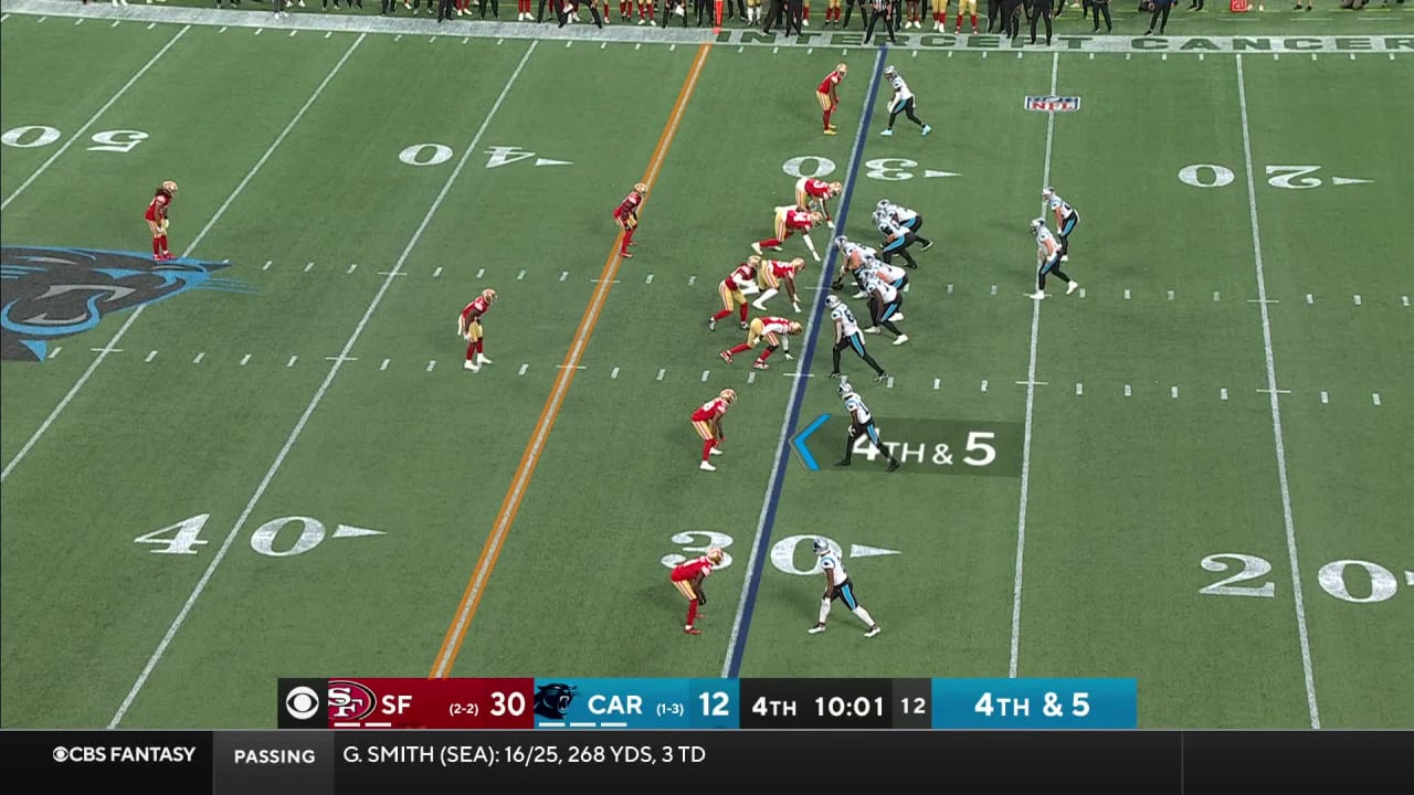 Carolina Panthers wide receiver D.J. Moore scoops Panthers quarterback ...