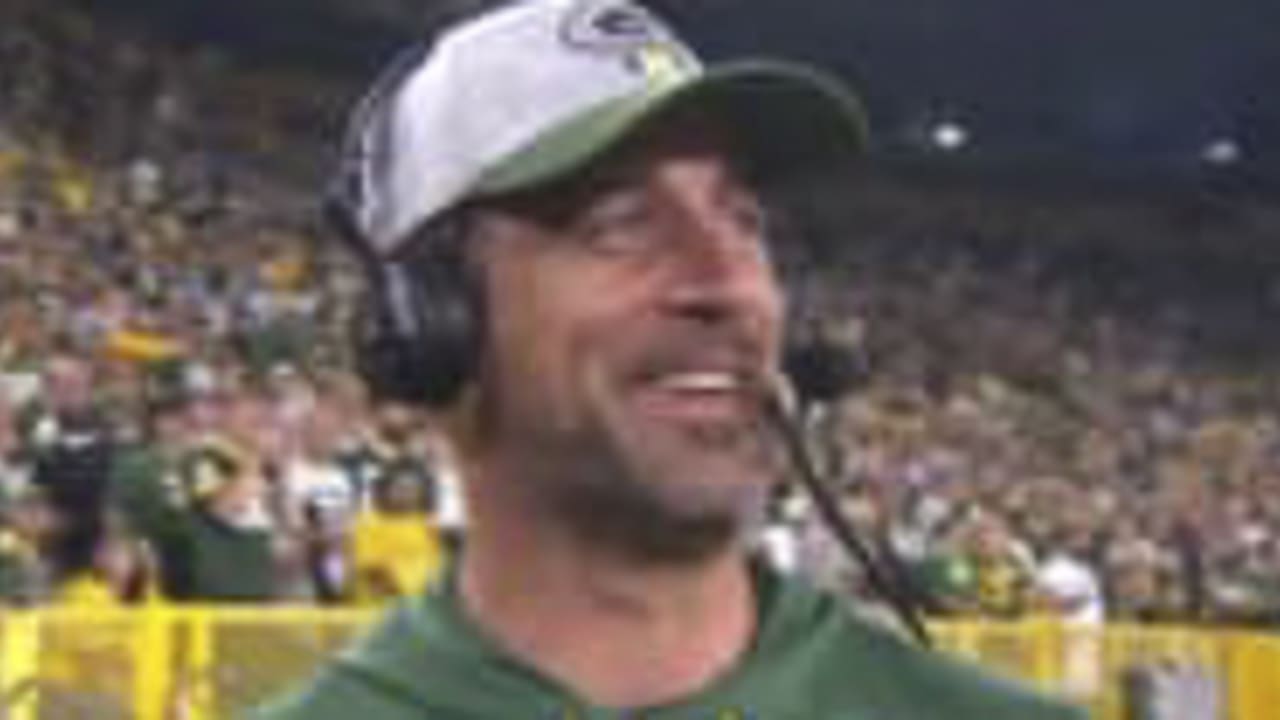 Green Bay Packers quarterback Aaron Rodgers is PUMPED after predicting ...