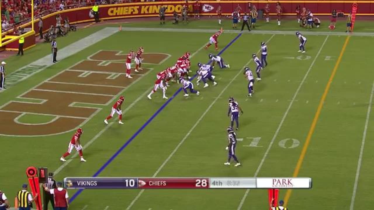 Minnesota Vikings cornerback Parry Nickerson snags a pick-six after the ...