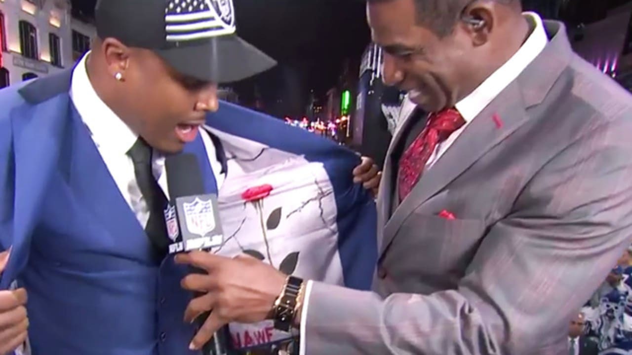 Oakland Raiders running back Josh Jacobs shares meaning of his draft ...