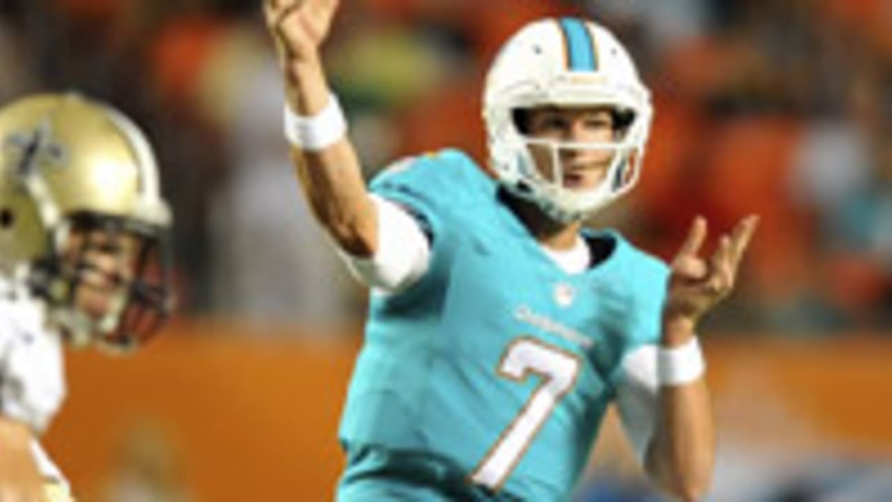 Pat Devlin leads Miami Dolphins to win over New Orleans Saints