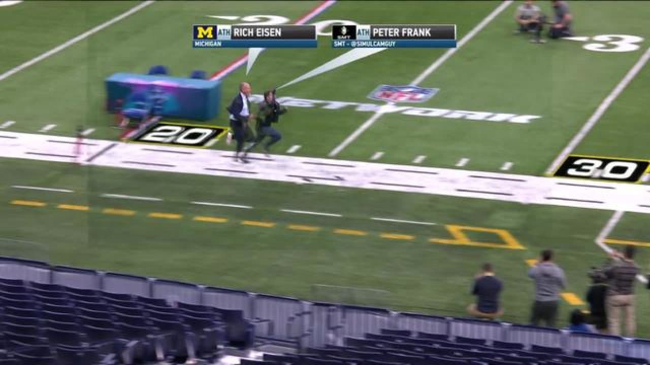 Simulcam: Rich Eisen vs. the Simulcam guy in 40-yard dash Simulcam: Rich Eisen vs. the Simulcam guy in 40-yard dash