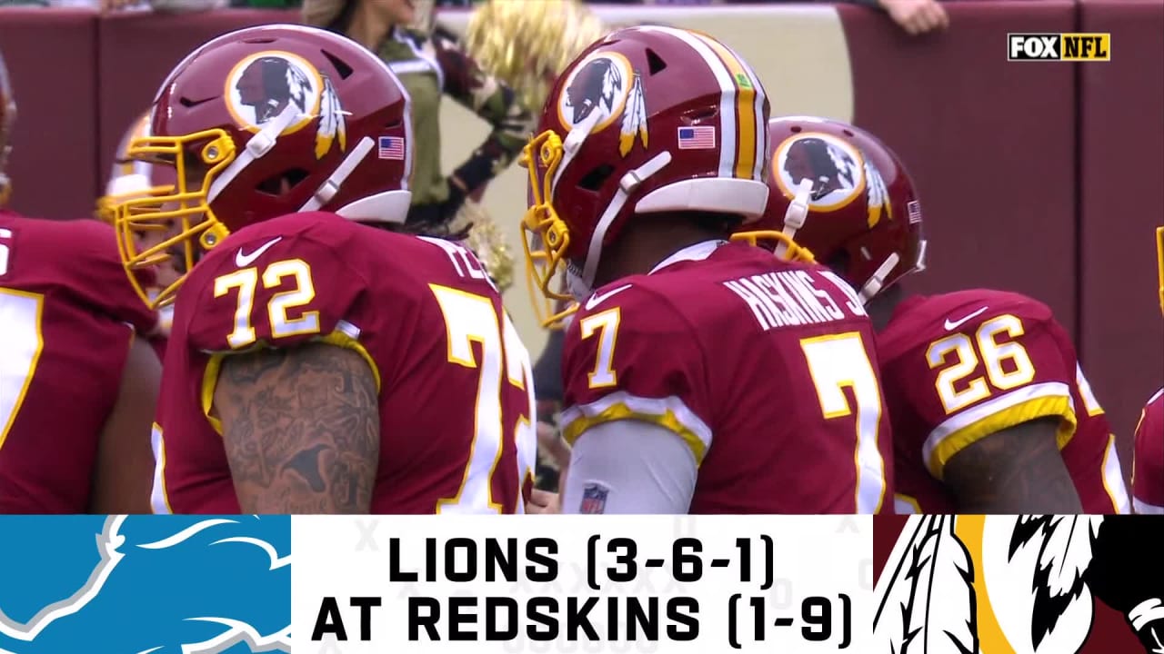 Lions vs. Redskins preview | Week 12