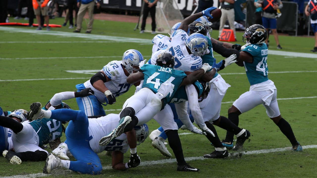Detroit Lions running back D'Andre Swift's airborne touchdown is a work ...