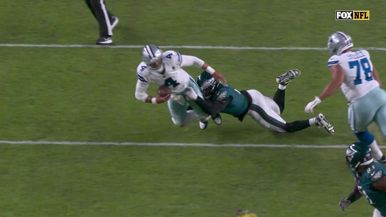 Philadelphia Eagles linebacker Haason Reddick's epic Superman dive ...