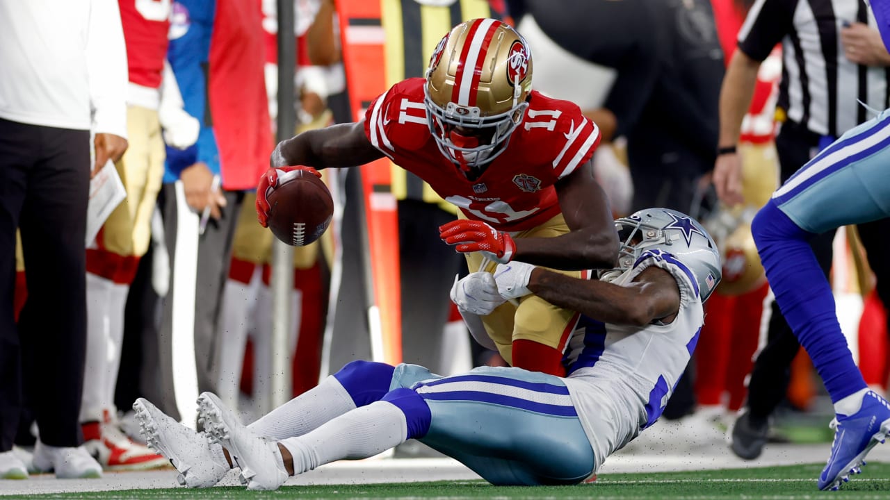 San Francisco 49ers wide receiver Brandon Aiyuk's Herculean reach for ...