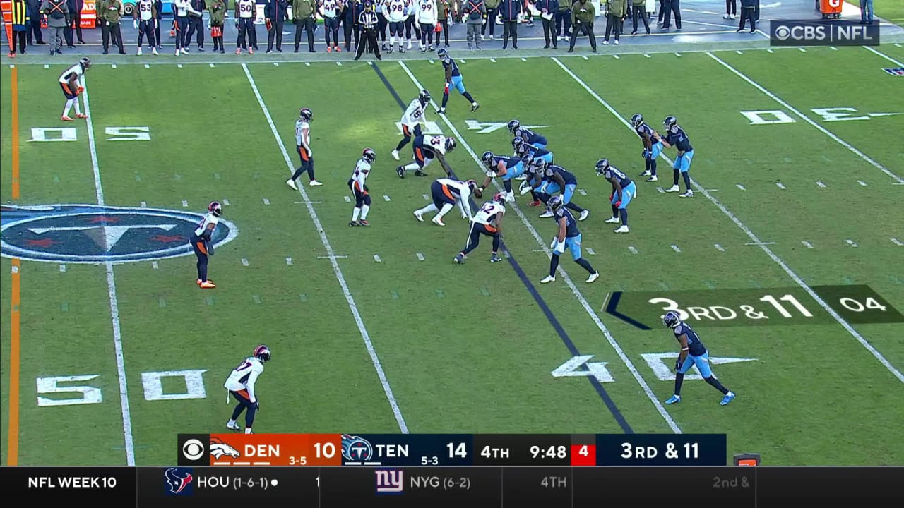 Tennessee Titans tight end Austin Hooper makes nifty catch for 17 yards