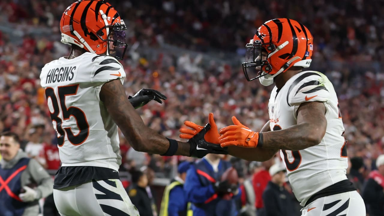 Cincinnati Bengals quarterback Joe Burrow's 5-yard TD pass to wide ...