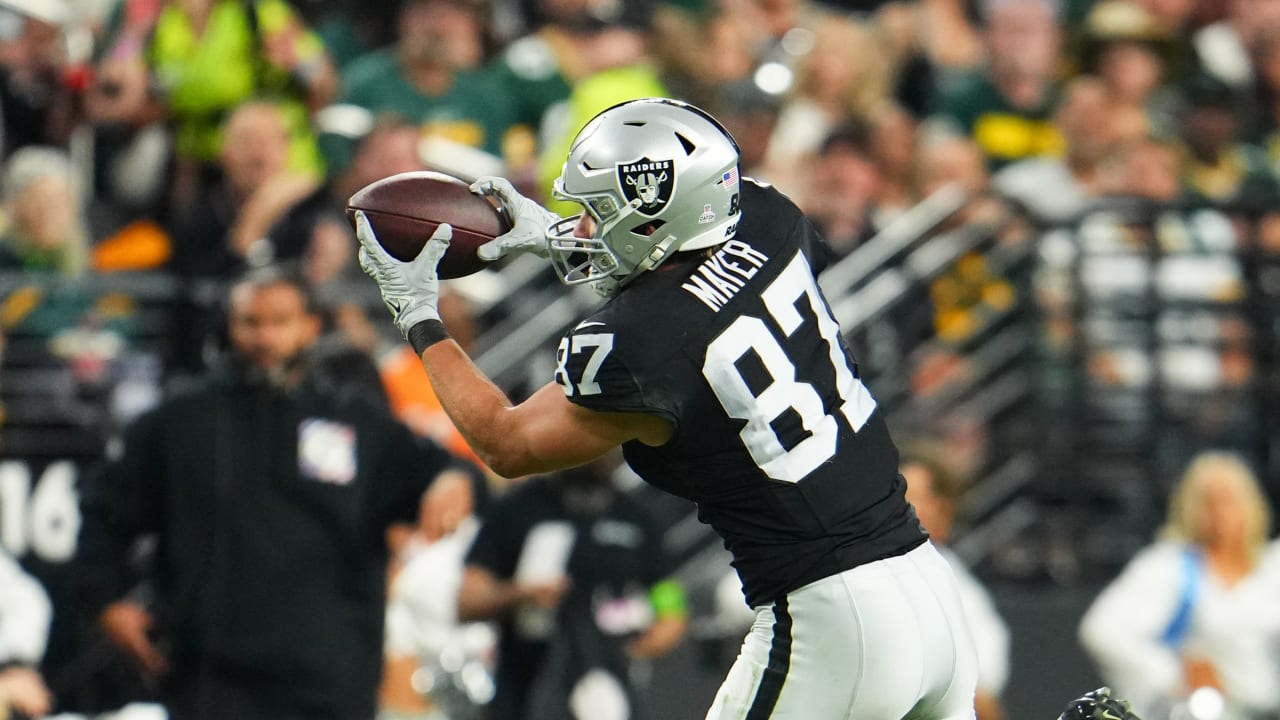Las Vegas Raiders tight end Michael Mayer's second catch of 2023 goes ...