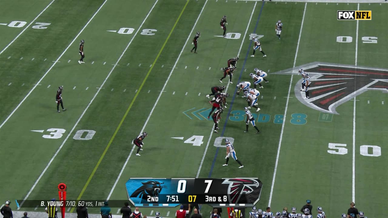 Carolina Panthers wide receiver Jonathan Mingo shows off toe drag swag ...