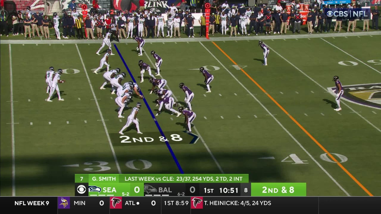 Seattle Seahawks wide receiver Tyler Lockett's first catch of game is a ...