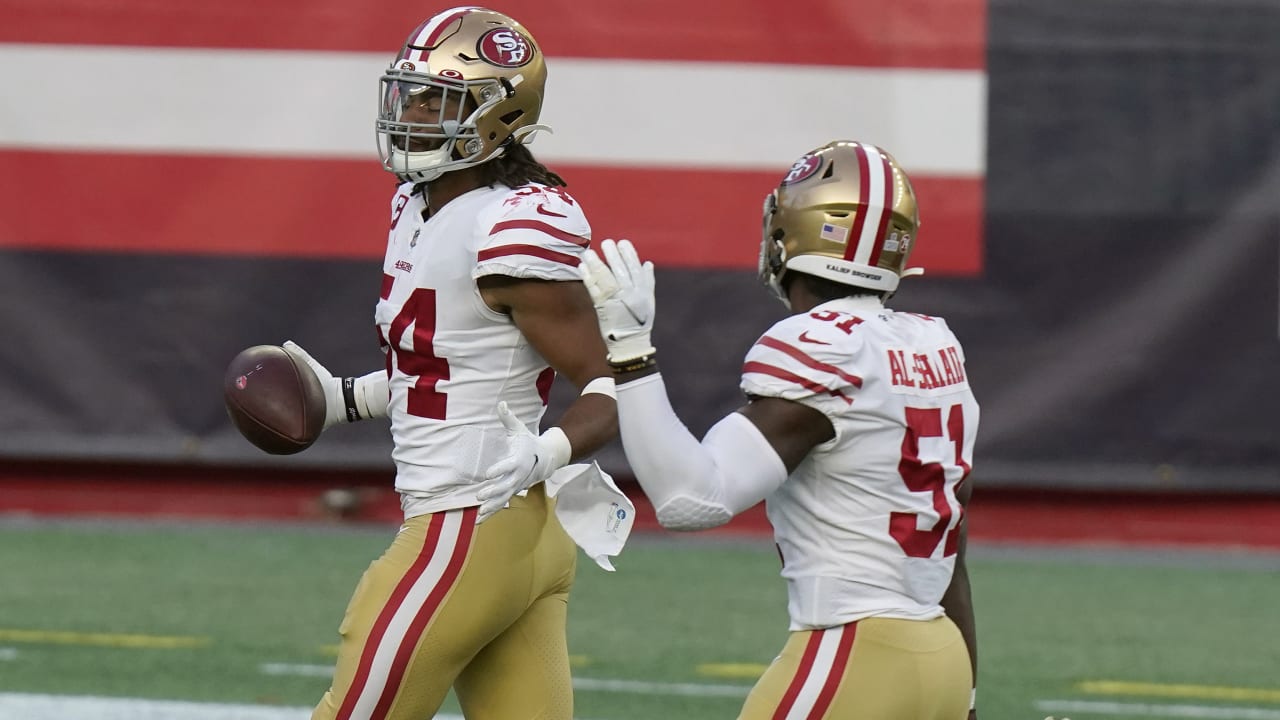 San Francisco 49ers linebacker Fred Warner scoops incredible INT inches ...