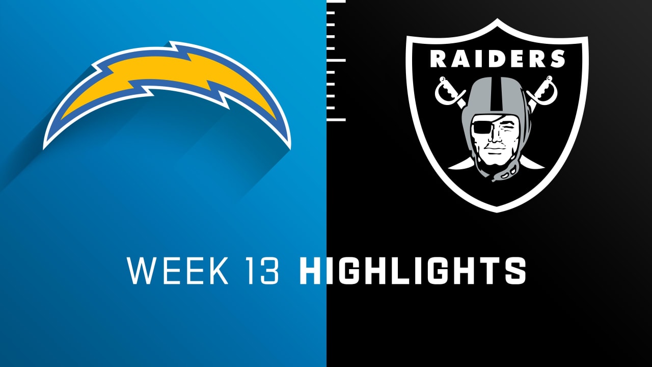 Los Angeles Chargers vs. Las Vegas Raiders highlights | Week 13