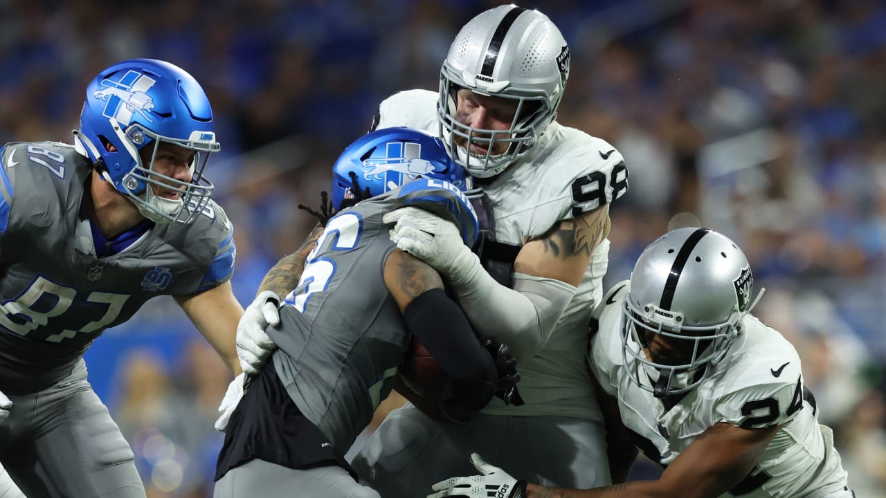 Las Vegas Raiders defensive lineman Maxx Crosby is hyped up after BIG ...