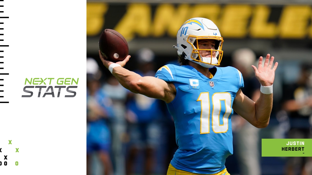 Next Gen Stats: Los Angeles Chargers quarterback Justin Herbert’s 5 ...