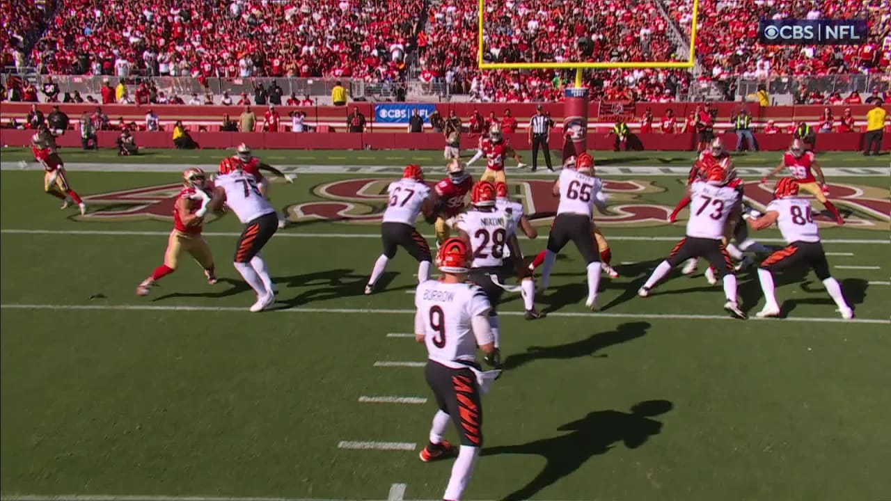 Cincinnati Bengals quarterback Joe Burrow's second TD pass of first ...