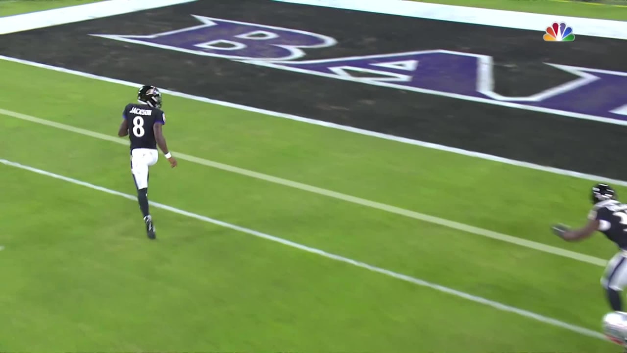 Lamar Jackson dances in on QB keeper for untouched TD