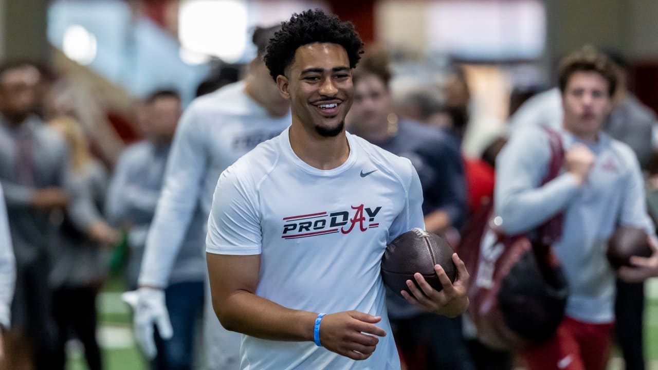 Best throws from Alabama Crimson Tide quarterback Bryce Young's pro day