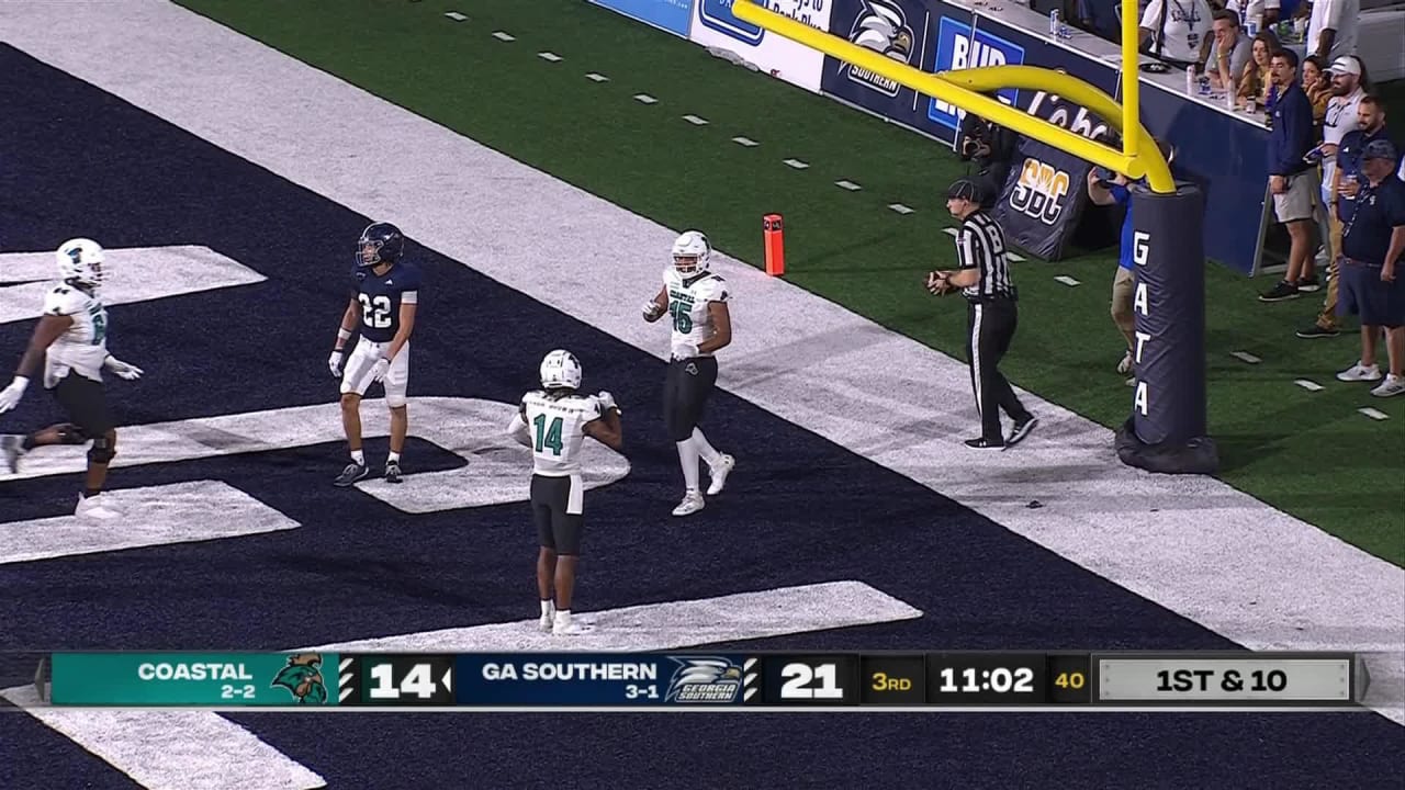 Coastal Carolina Chanticleers quarterback Grayson McCall hits wide ...