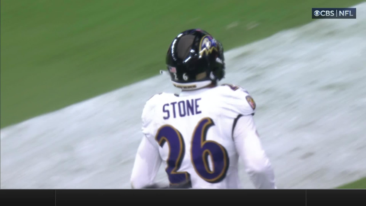 Baltimore Ravens safety Geno Stone snags his FIFTH interception of 2023 ...