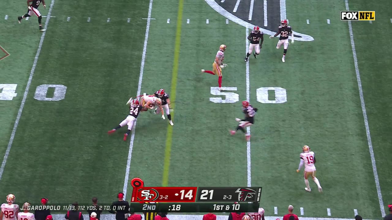 San Francisco 49ers fullback Kyle Juszczyk front-flips his way to first ...