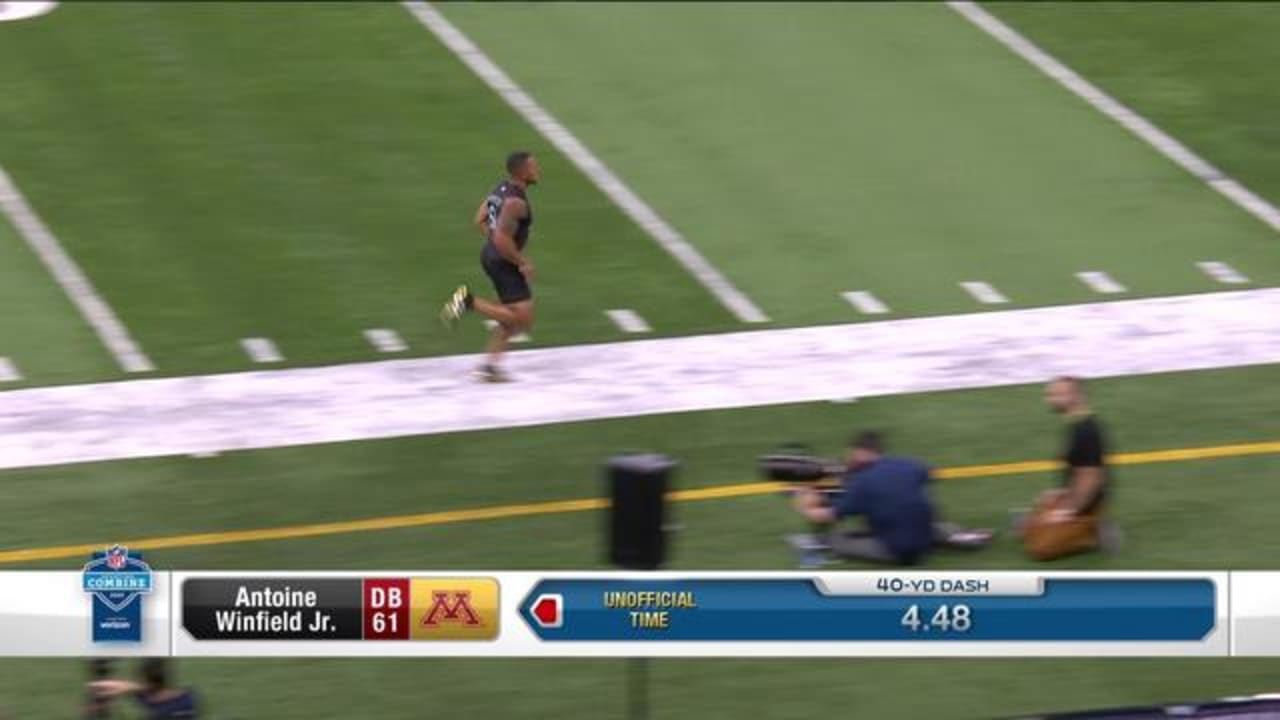 Utah Utes defensive back Terrell Burgess runs an official 4.46 second ...