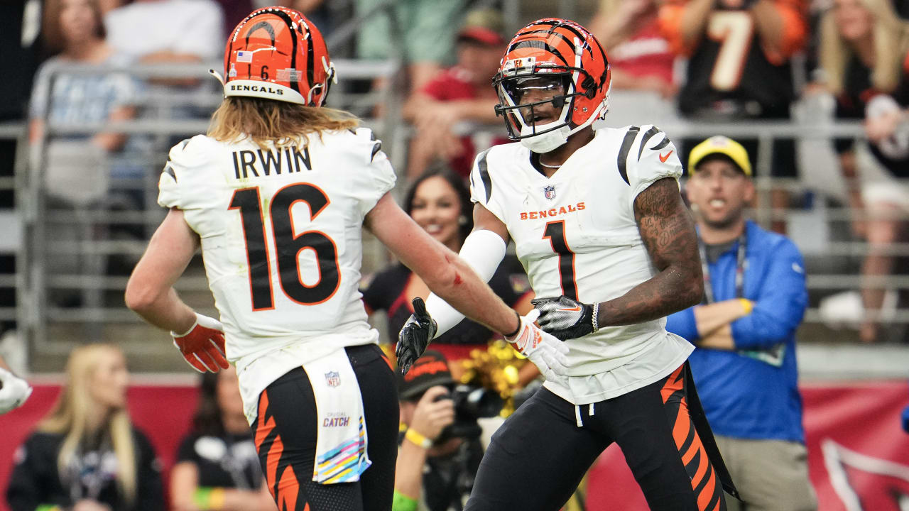 Cincinnati Bengals quarterback Joe Burrow and wide receiver Ja'Marr ...