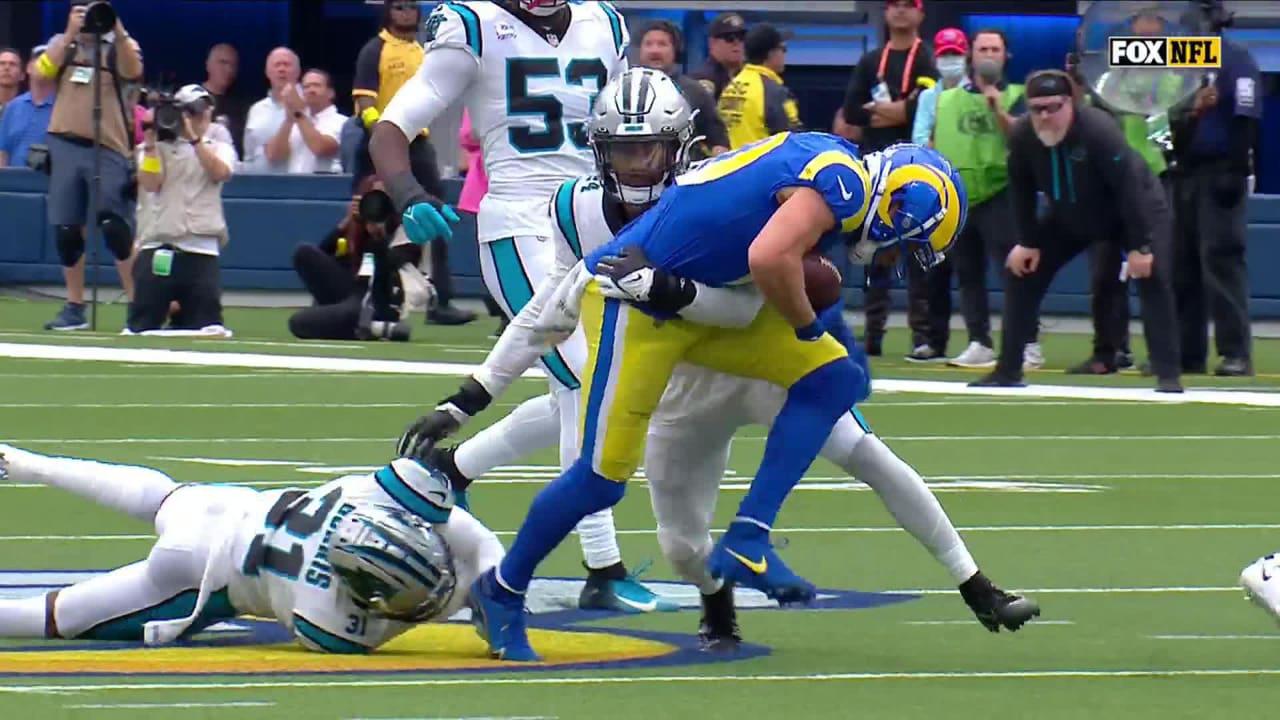 Los Angeles Rams wide receiver Cooper Kupp refuses to be tackled on a ...