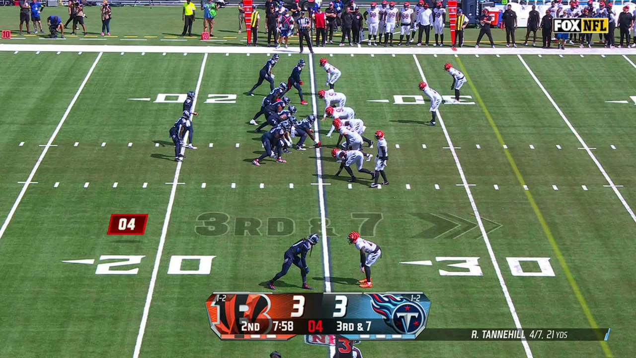 Tennessee Titans quarterback Ryan Tannehill drops dime into wide ...
