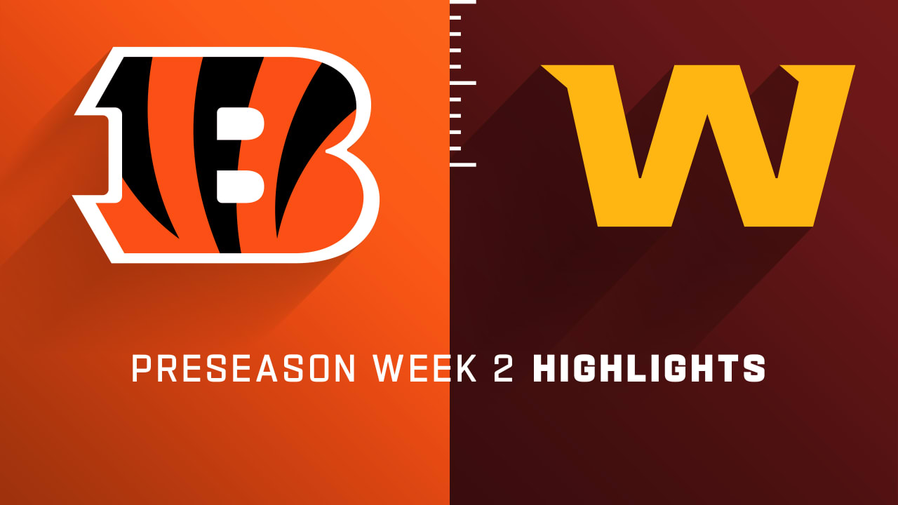 Cincinnati Bengals vs. Washington Football Team highlights | Preseason ...