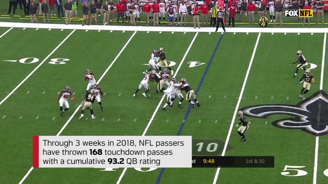 Top touchdown throws by quarterbacks through Week 3