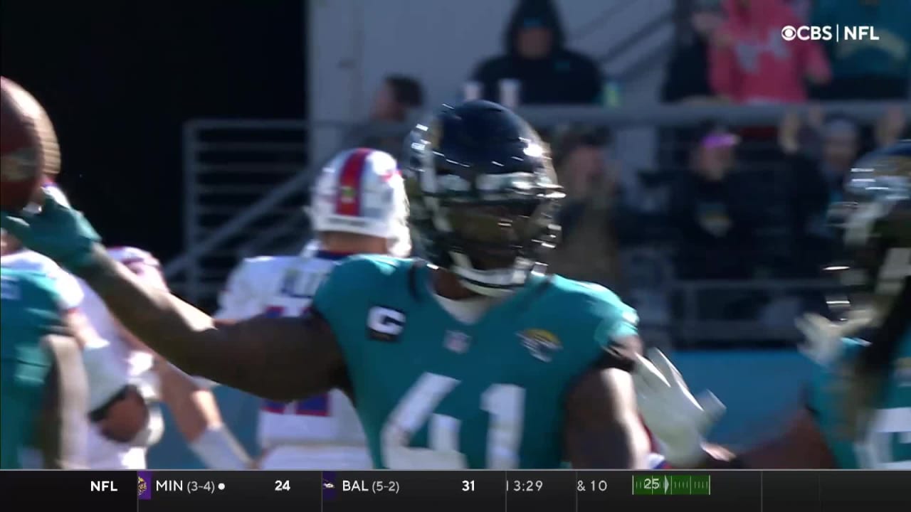 Jacksonville Jaguars linebacker Josh Allen get trifecta with fumble ...