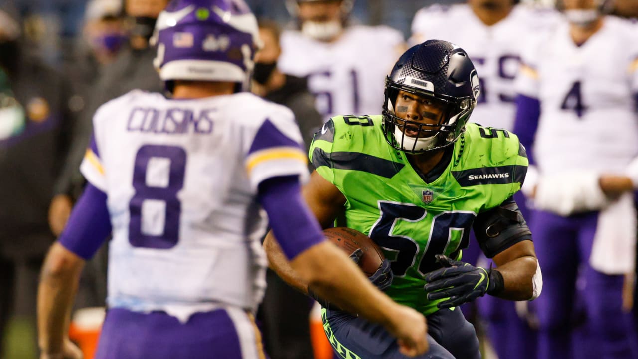 Can't-Miss Play: Seattle Seahawks linebacker K.J. Wright reaches up to ...