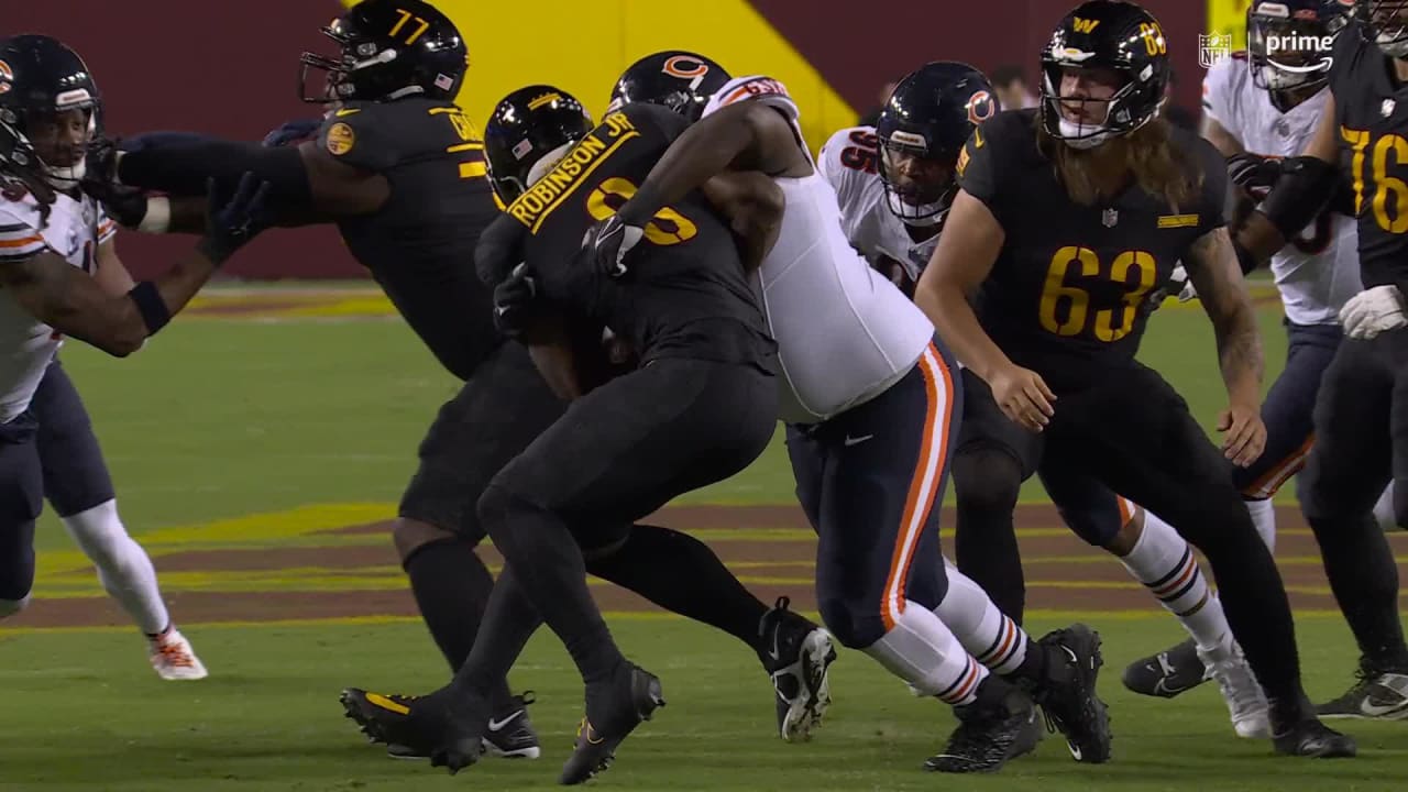 Chicago Bears defensive tackle Andrew Billings shuts down Washington ...