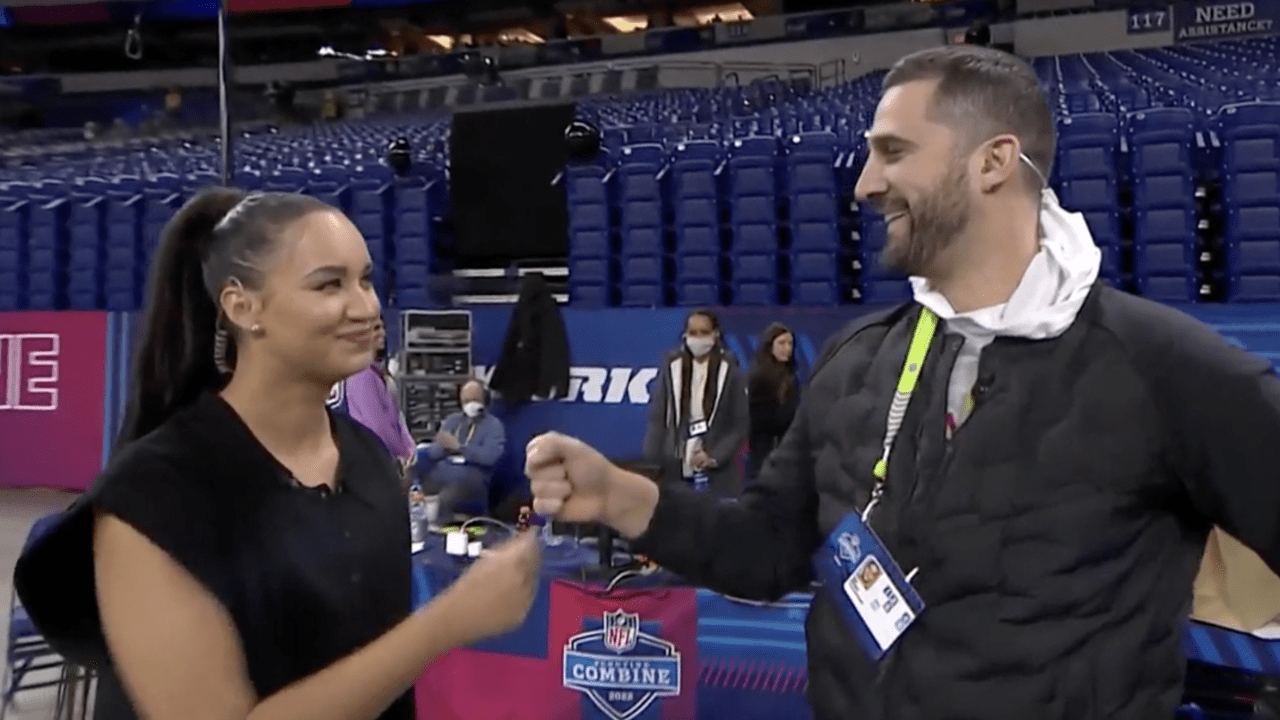 Philadelphia Eagles head coach Nick Sirianni, NFL Network's Kimmi Chex ...