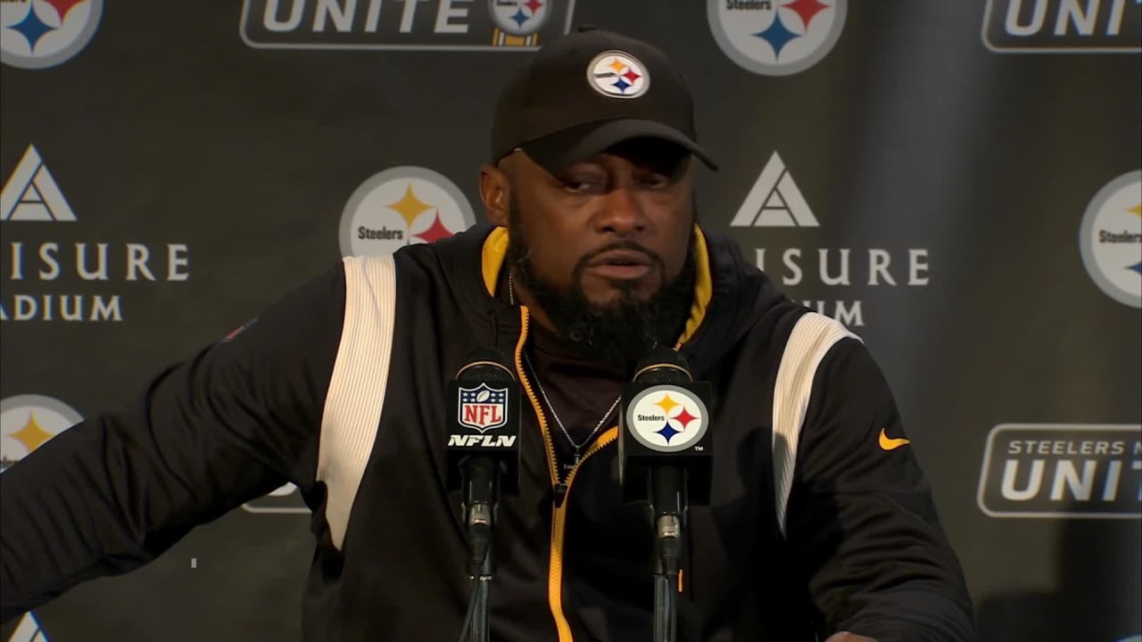 Pittsburgh Steelers head coach Mike Tomlin, Baltimore Ravens head coach ...
